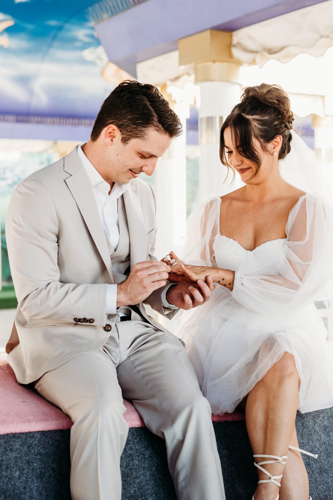 A Little White Wedding Chapel Elopement - Kayla + Josh - ofcolourandhue.com