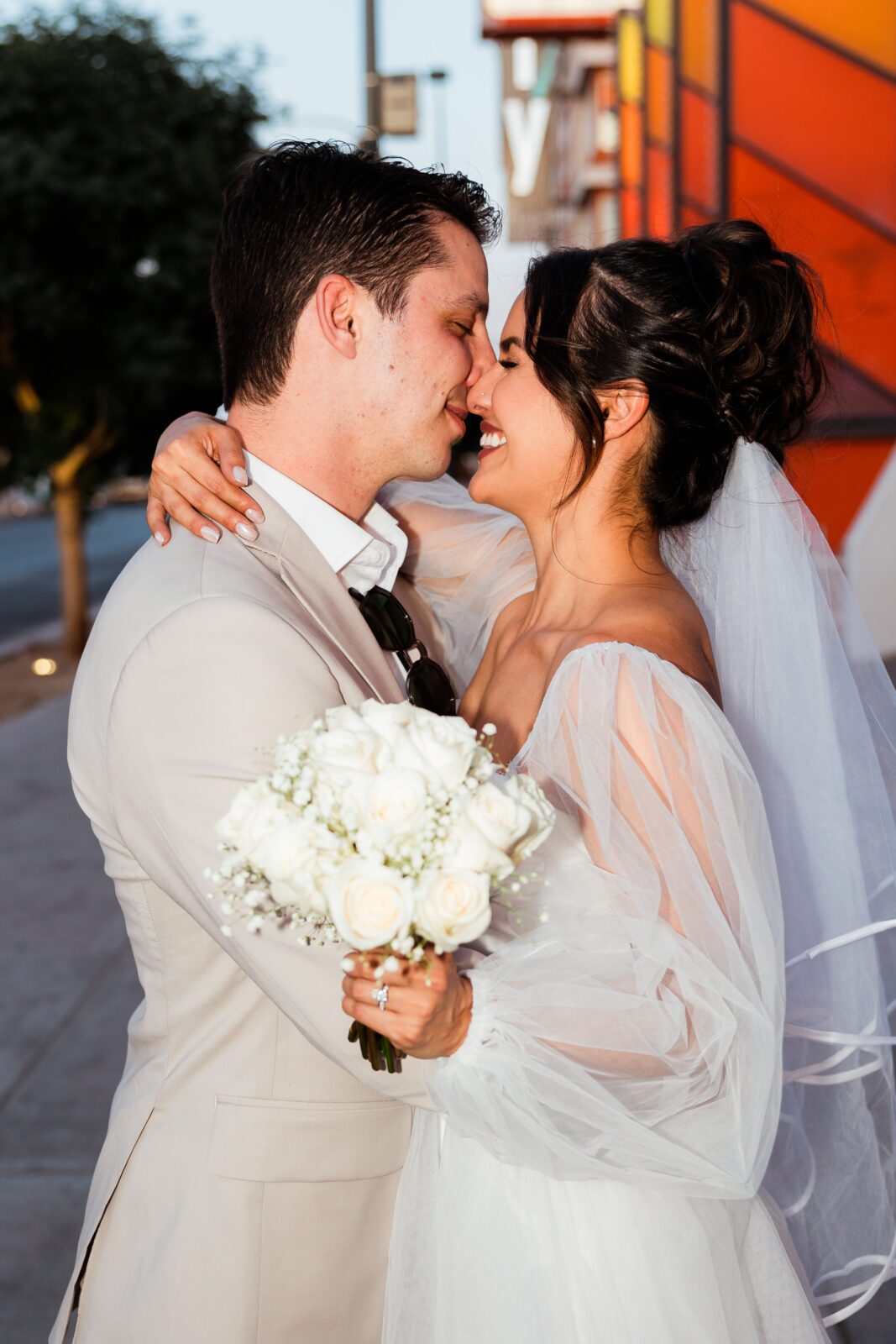 A Little White Wedding Chapel Elopement - Kayla + Josh - ofcolourandhue.com
